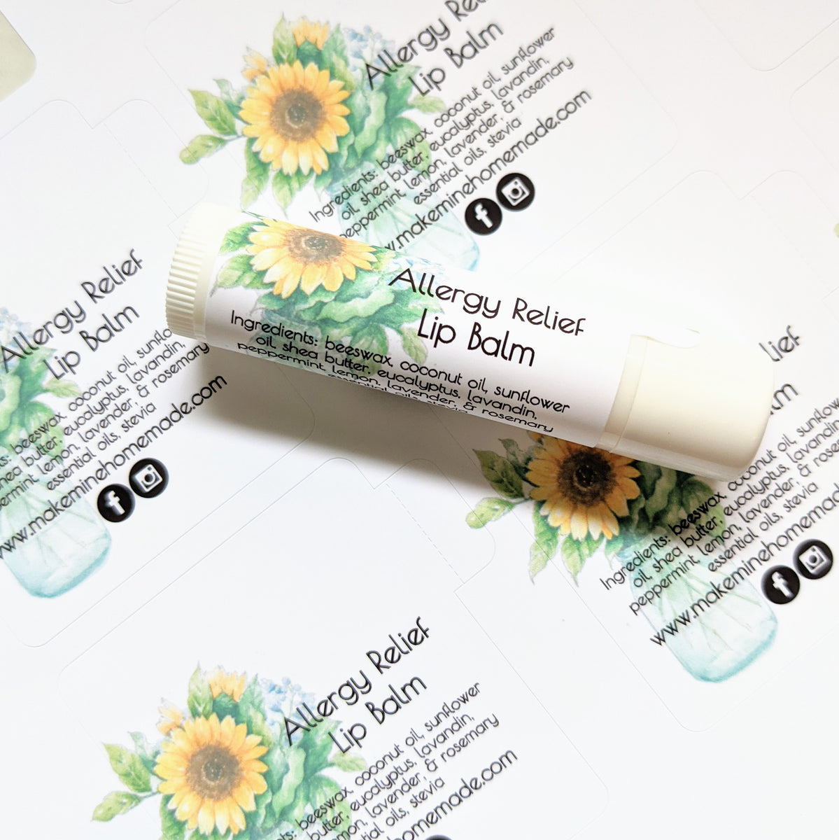 Allergy Relief Lip Balm – MakeMineHomemade